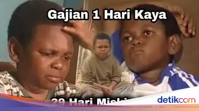 Meme Gajian Numpang Lewat, Bikin Nyes di Hati