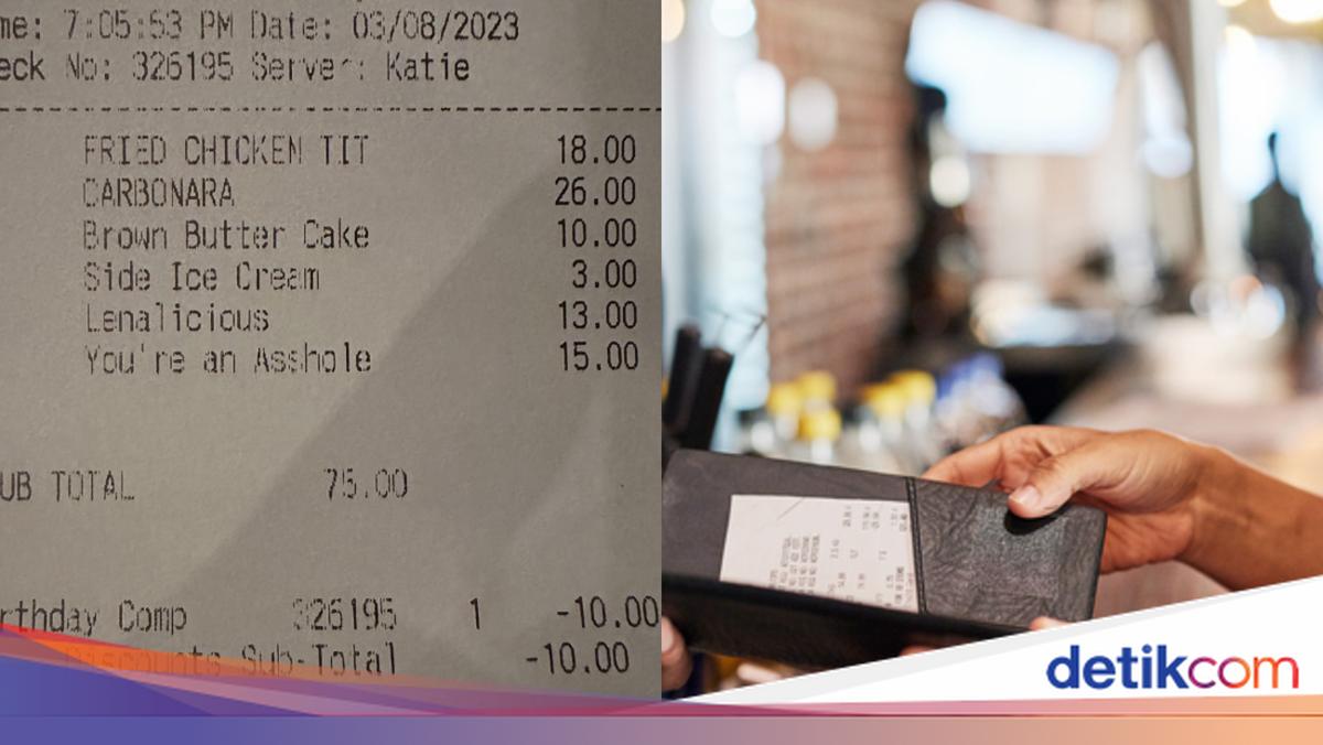 Duh! Pria Ini Mengira Dihina Pelayan Resto Lewat Struk Pembayaran