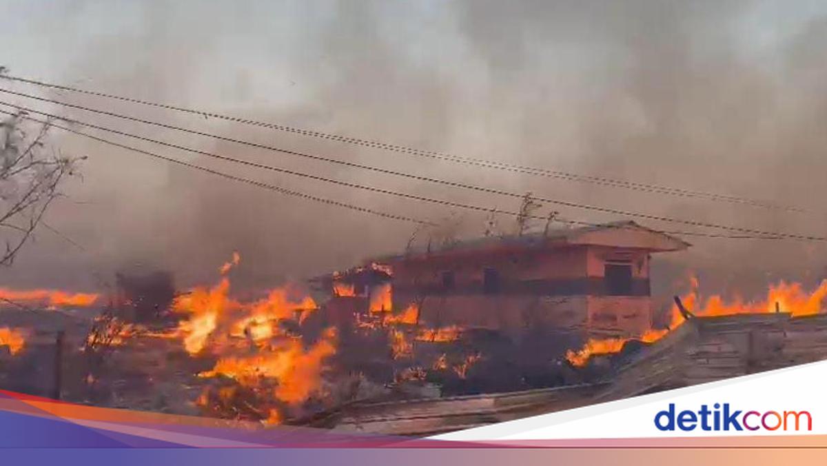 Lahan 10 Hektare di Area Kilang Minyak Pertamina Jenu Tuban Terbakar Hebat