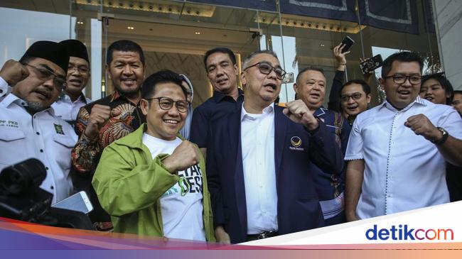 Tiba di Nasdem Tower, Cak Imin Disambut Shalawat