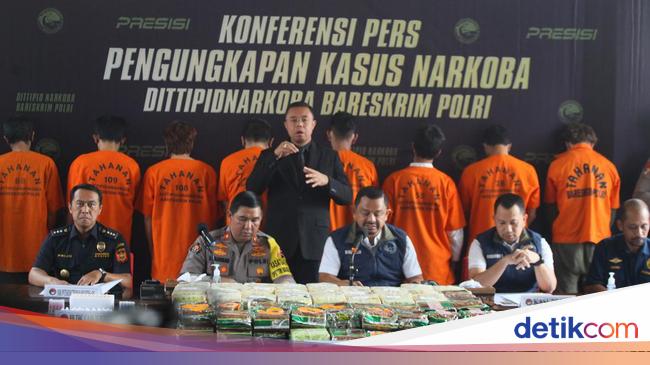 Ungkap Kasus Narkoba, Bareskrim Sita 93 Kg Sabu-18 Ribu Ekstasi