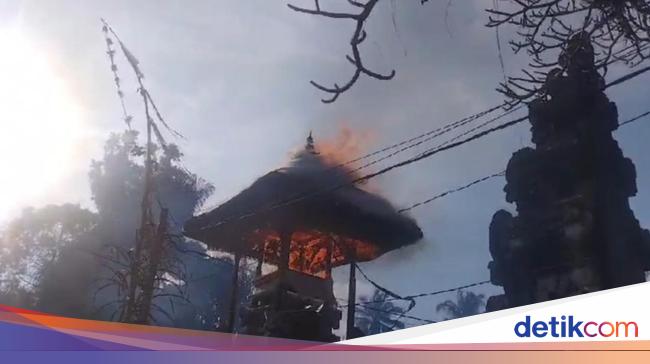 Pura Dalem Tengaling Tampaksiring Terbakar Seusai Ngaben, Kerugian Rp 500 Juta