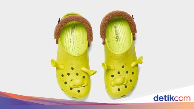 Crocs Rilis Sepatu Bertema Shrek, Disebut 'Sepatu Paling Jelek'