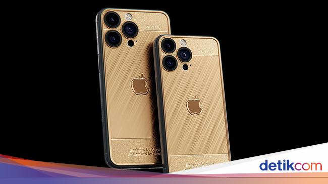 Tak Cuma Titanium, iPhone 15 Pro Versi Sultan Ini Berlapis Emas 18K