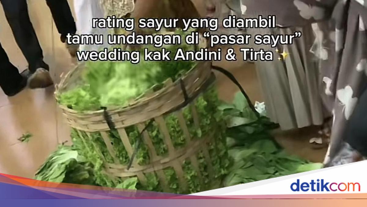 Pernikahan Viral Souvenirnya Sayur-Mayur Segar, Bikin Emak-emak Full Senyum