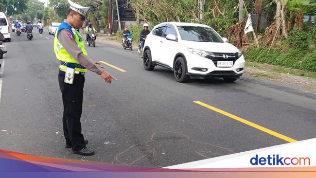 Tabrak Pohon hingga Terkapar di Jalan Denpasar-Singaraja, Pemotor Tewas