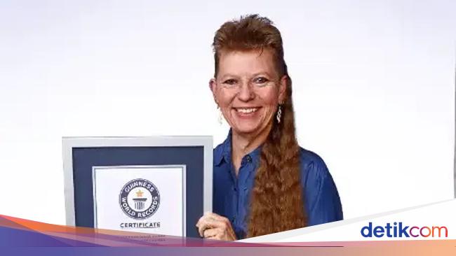 Ini Wanita dengan Rambut Mullet Terpanjang, Pecahkan Rekor Guinness