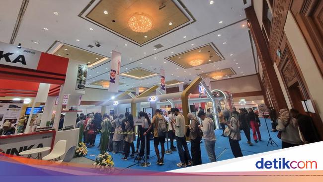 Makin Malam, Antrean KAI Expo 2023 Makin Lengang