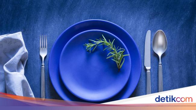 Piring Biru Tak Populer untuk Sajikan Makanan, Ternyata Ini Sebabnya