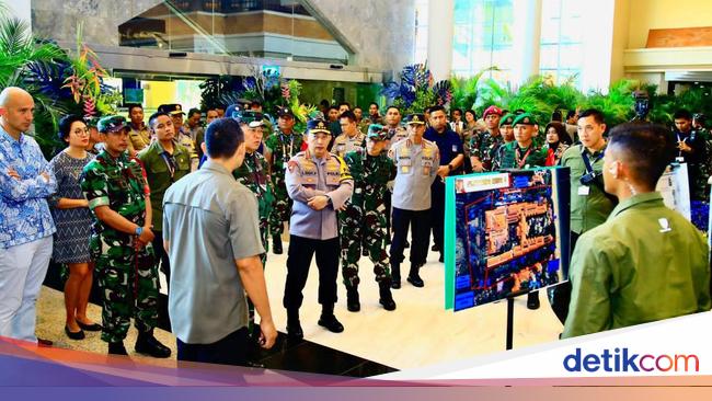 Kapolri-Panglima TNI Cek Venue KTT AIS Forum 2023 di Bali