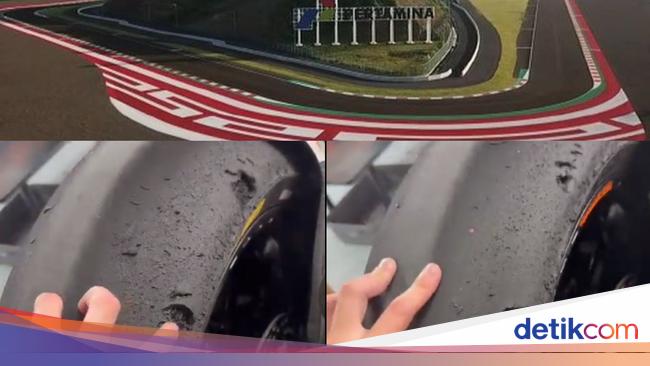 Gompal! Begini Kondisi Ban Motor Pebalap usai Balapan di Mandalika