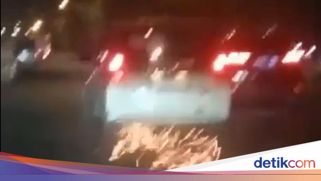 Viral Mobil Seret Motor di Pasteur Bandung, Sopir Diduga Mabuk