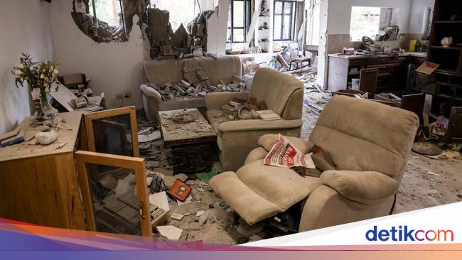 Penampakan Permukiman Israel yang Terkena Roket Hamas