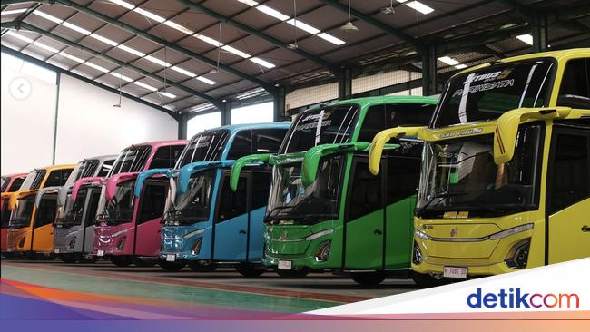 40 Unit Bus PO Subur Jaya Meluncur dari Garasi Adiputro, Pakai Bodi ...
