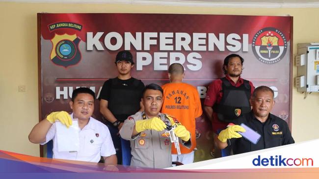 Jual Senpi Ilegal Rp 2,5 Juta, Pria di Belitung Ditangkap Polisi