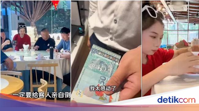 Jadi Pelayan Resto Sehari Wanita Ini Bilang Kelelahan Hampir Tak Bisa Gerak