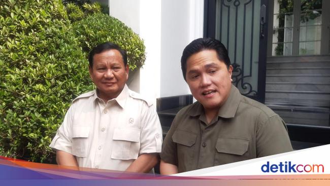 Pesan Erick Thohir dan Anak buat Capres Prabowo