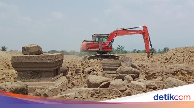 Penampakan Yoni-Arca Abad 8-9 M Ditemukan di Sirkuit Motorcross Klaten