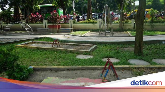 Area Bermain Anak di Taman Beringin Medan Tak Layak-Banyak yang Raib