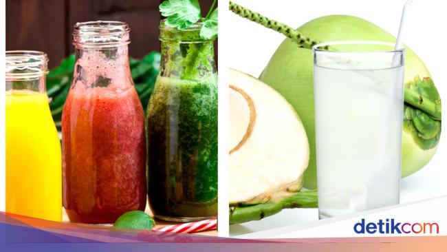 Air Kelapa atau Jus Buah Segar, Mana Lebih Sehat?
