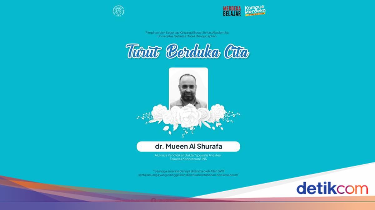 Sosok dr Mueen, Dokter Lulusan UGM & UNS yang Gugur Akibat Serangan Bom ...