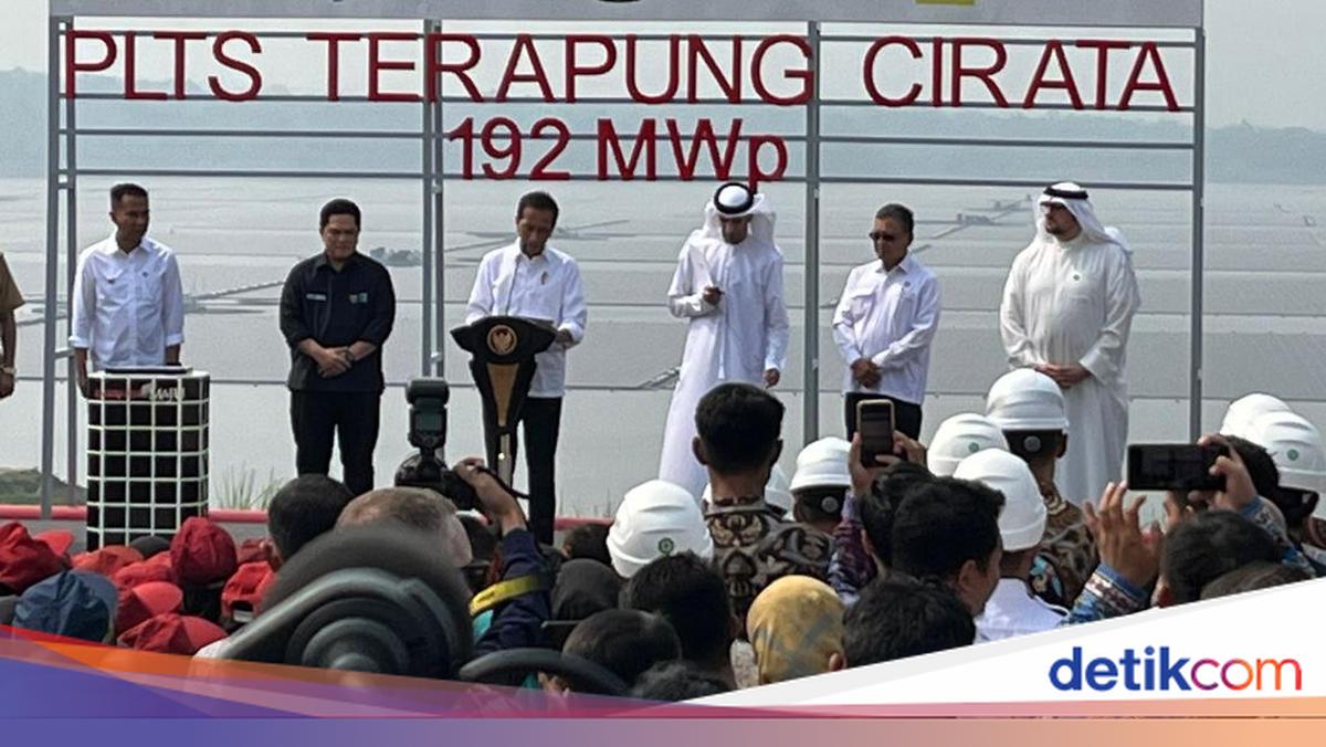 Jokowi Resmikan PLTS Terapung Cirata 192 MWp