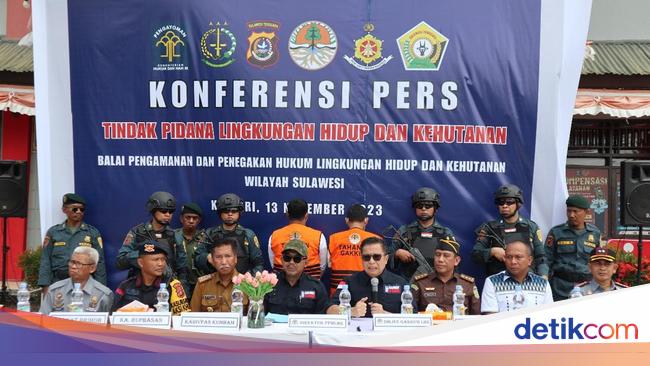 KLHK Amankan 2 Tersangka Kasus Tambang Nikel Ilegal di Desa Oko-oko