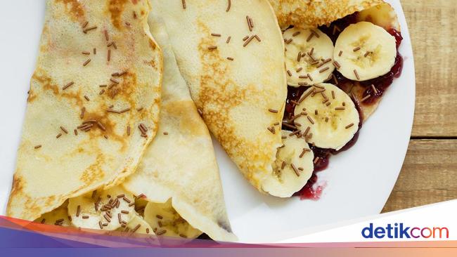 Resep Crepe Pisang Selai Stroberi, Camilan Manis Untuk Teman Ngopi