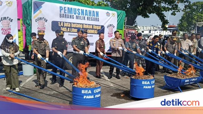 Bea Cukai Parepare Musnahkan Rokok-Miras Ilegal Rugikan Negara Rp 1,2 M