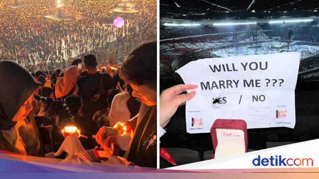 Cerita Pria yang Viral Lamar Pacar Saat Konser Coldplay di GBK, Bikin Haru