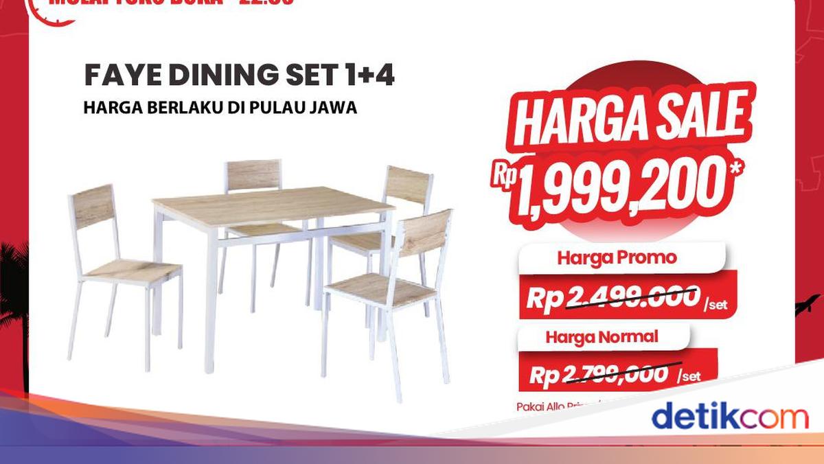Merapat! Beli Meja Makan di Transmart Full Day Sale Bisa Hemat Rp 800 Ribu