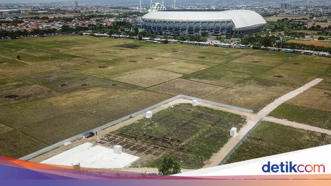 Foto Udara Proyek Pembangunan TPST Gedebage Bandung