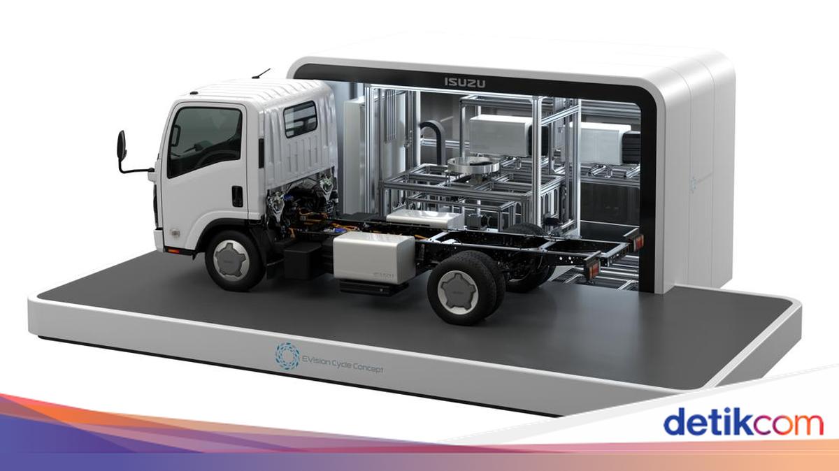 Isuzu Siapkan Teknologi Swap Baterai Kendaraan Listrik, Tiga Menit Kelar!