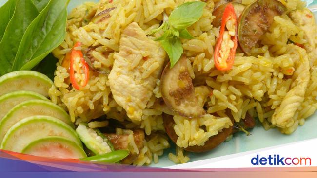 Resep Nasi Goreng Kari dan Terong, Aromatik dan Segar Rasanya