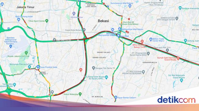 Tol Jakarta Arah Cikampek Macet Parah 13 Km Imbas Demo Buruh