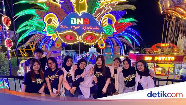 Keseruan Tim detikJatim Wisata Malam di Batu Night Spectacular