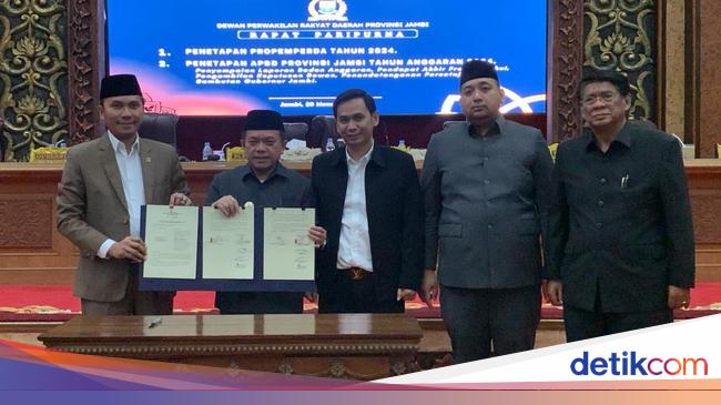 Tok! DPRD Setujui APBD Provinsi Jambi 2024 Sebesar Rp 5,1 Triliun
