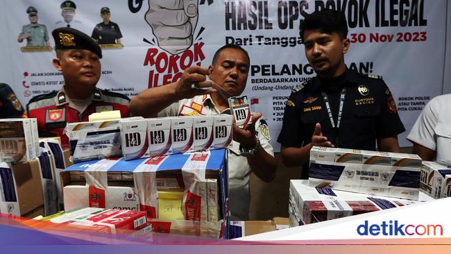 Rugikan Negara, Puluhan Ribu Batang Rokok Ilegal Diamankan