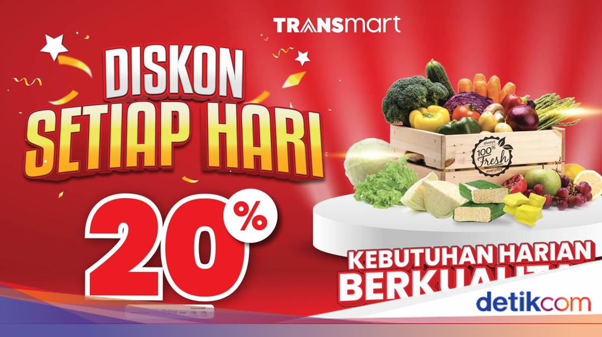 Jangan Lupa Ada Transmart Diskon 20% Setiap Hari! Ikan-Buah Banting Harga