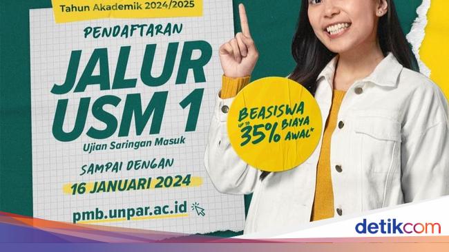 Unpar Buka Jalur USM 1 bagi Calon Mahasiswa Baru 2024