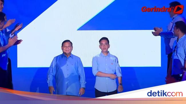 Kompak Berkemeja Biru, Prabowo-Gibran Hadiri Konsolidasi Pendukung di Bogor