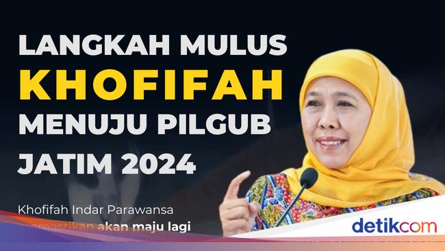 Infografis: Langkah Mulus Khofifah Menuju Pilgub Jatim 2024