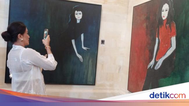Filosofi Figur 'Mata Hitam' di Lukisan Jeihan Sukmantoro