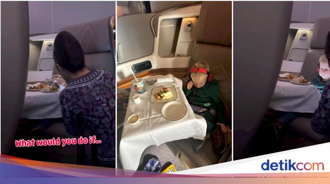 Suapi Bocah di Pesawat, Pramugari Ini Viral dan Curi Perhatian