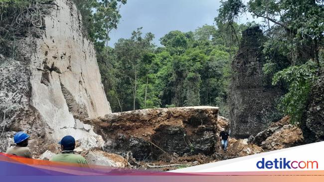 Poros Maros-Bone di Camba Ditutup Lagi 18 Desember, Pemotongan Tebing Batu