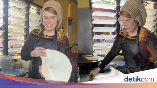 Viral Penjual Roti Canai Cantik, Sehari Ludes 200 Roti!