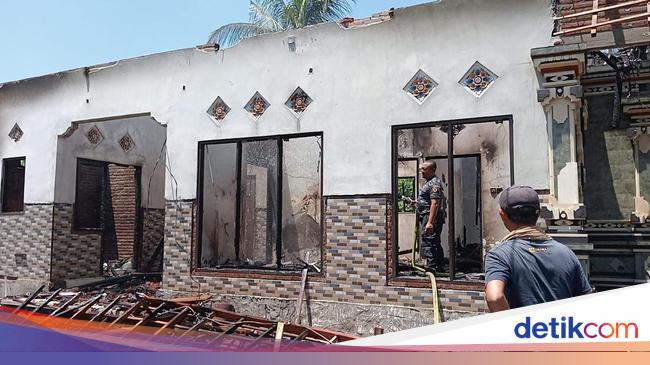 Rumah Warga di Jembrana Ludes Terbakar, Kerugian Capai Rp 400 Juta