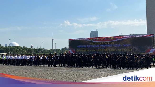 Apel Pasukan Operasi Lilin di Monas, Menhub hingga Wakapolri Hadir
