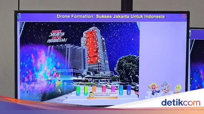 Begini Konsep Pertunjukan 500 Drone Saat Malam Tahun Baru di Bundaran HI