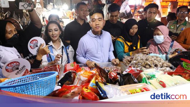 Tinjau Pasar di Jakarta, Gibran Bakal Fokus Pengendalian Harga-Revitalisasi